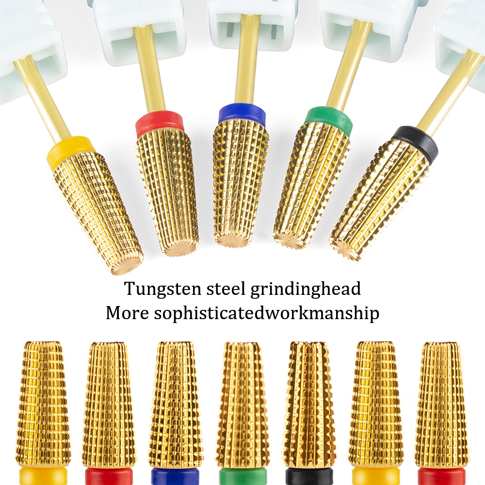 PRO 100% 5 In 1 Tungsten Carbide Steel Left Right Hand Nail Drill Bits ...