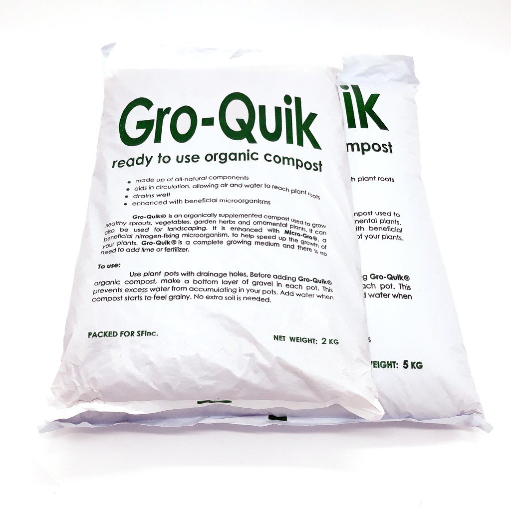 Gro-Quik Ready to Use Organic Compost Natural 2kg GDSFPH_S4 | Shopee ...