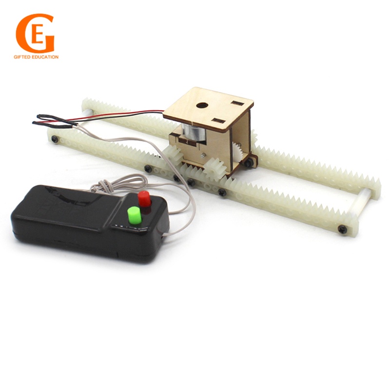 GIFTED EDUCATION Wire-controlled Rail Track Car Primary School Kids Diy ...