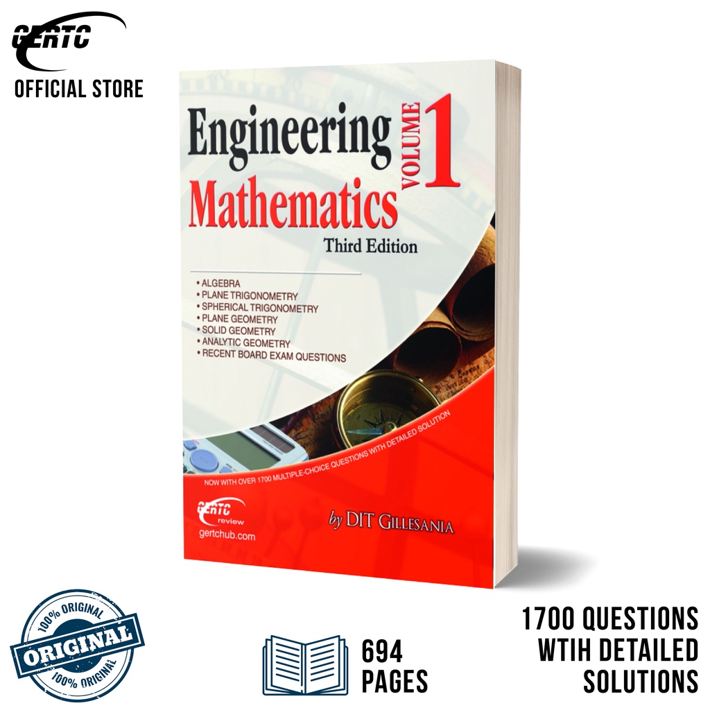 Engineering Mathematics Volume 1 3rd Edition (Math 1) Civil Engineering ...