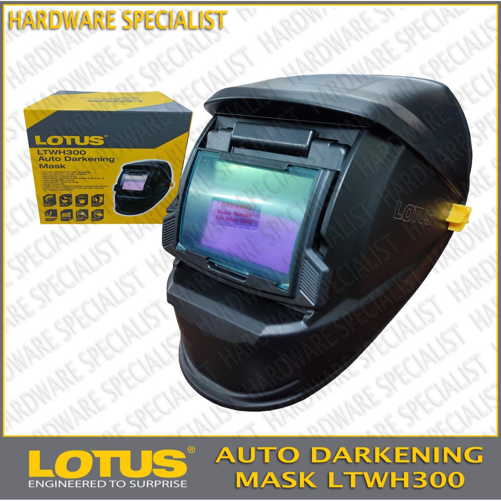 Lotus Auto Darkening Helmet LTWH300 | Shopee Philippines