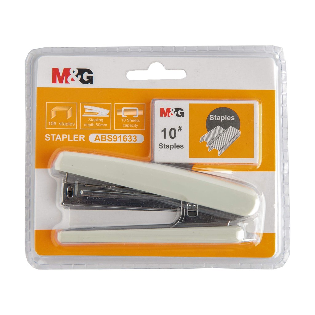 M&G Stapler with Staple Set White ABS91633 (1Set) | Shopee Philippines