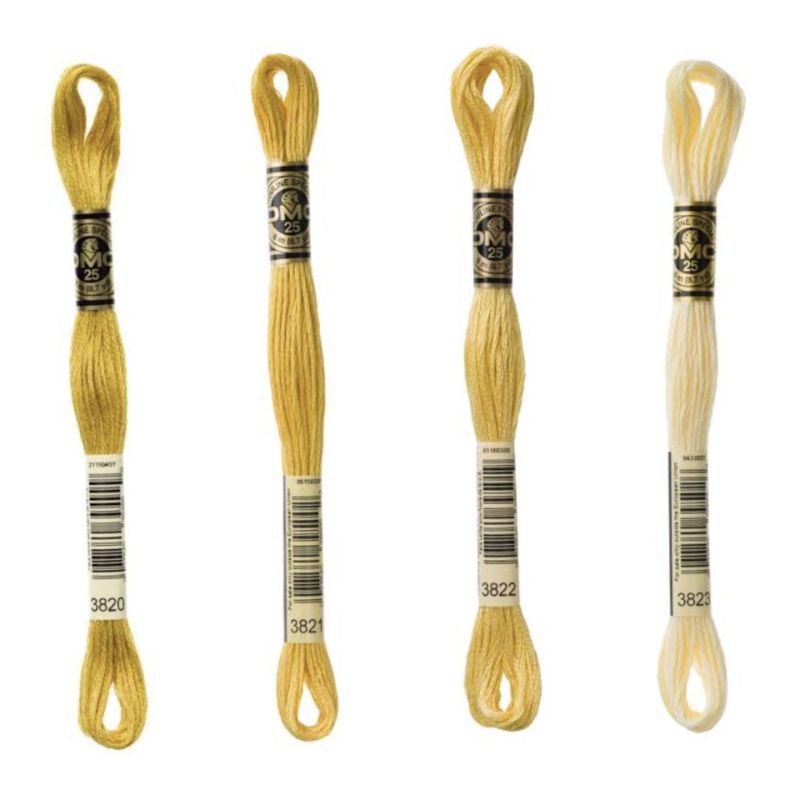 DMC / ROYAL BROIDERIE THREADS PART 21 (3820-3839) | Shopee Philippines