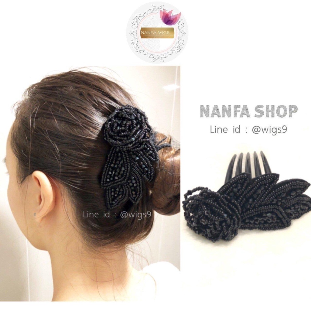 Hair Chopping Comb Skewers Crystal Flower Insert Decorative Colorful ...