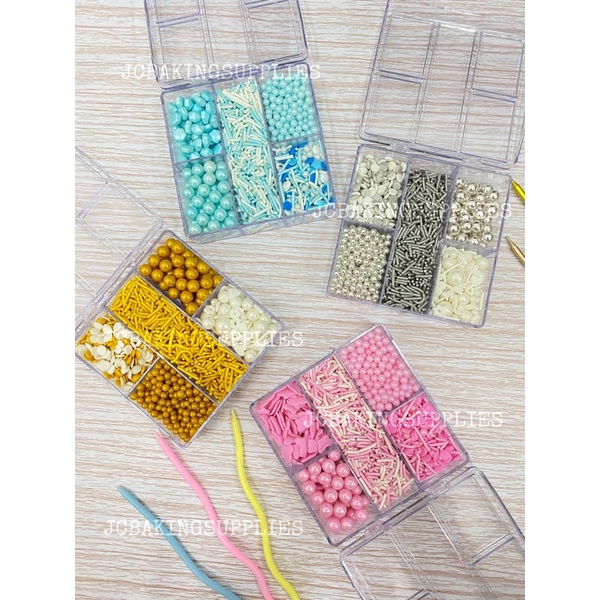 Acrylic Sampler Bento Set Edible Sprinkles Set Edible Sprinkles Cake ...