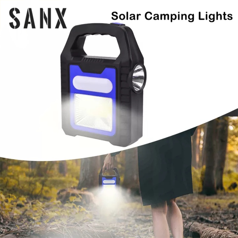 SANX 3 in 1 Camping Lights Portable Solar Light COB LED Work Lamp ...