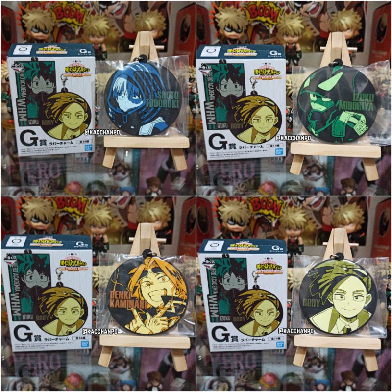 GANTUNGAN Rubber Round Keychain BNHA Official Merchandise My Boku No ...