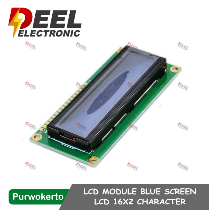 LCD DISPLAY MODULE BLUE 16X2 CHARACTER LCD 1602 BLUE BACKLICH MODULE ...