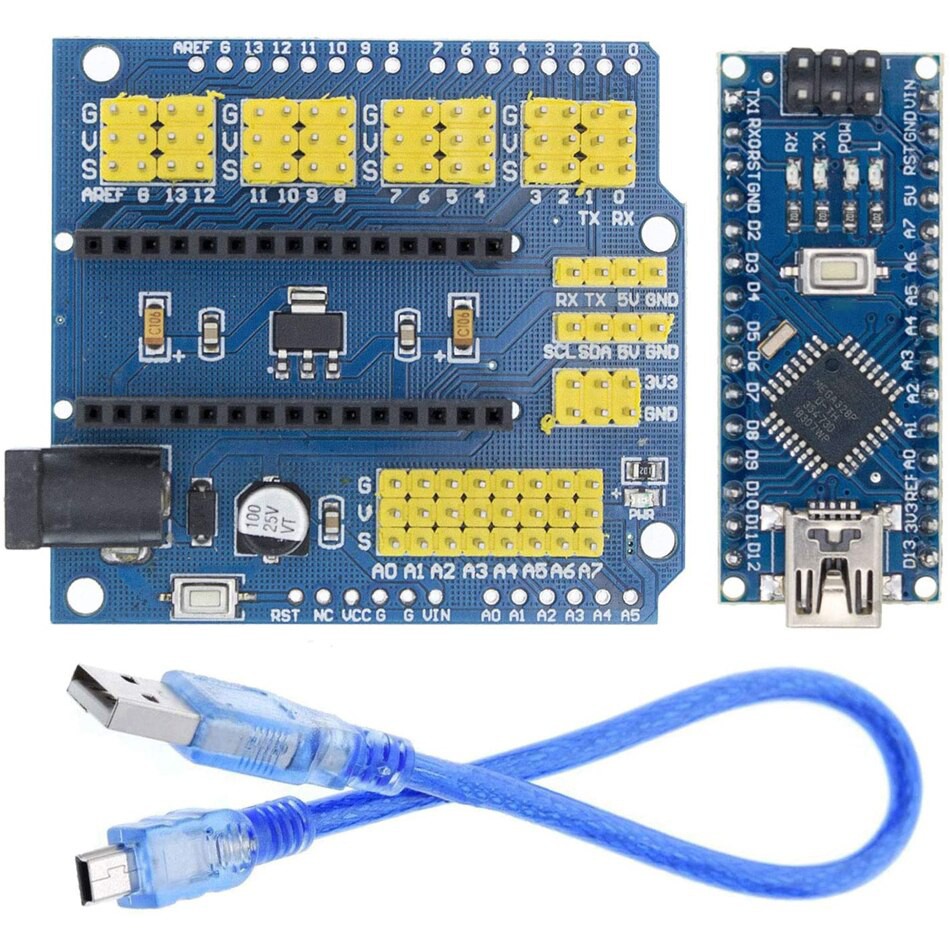 Circuitrocks Nano ch340 Atmega328P 5V 16Mhz I/O Expansion Sensor Shield ...