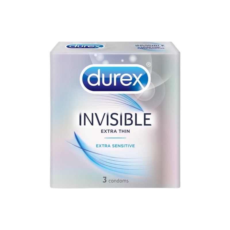 Durex Invisible Extra Thin, Extra Sensitive Condoms 3s | Shopee Philippines