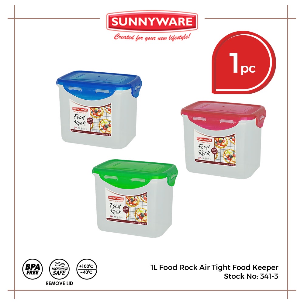 Sunnyware 341-3 1 L Food Rock Air Tight Food Keeper Container Leak ...