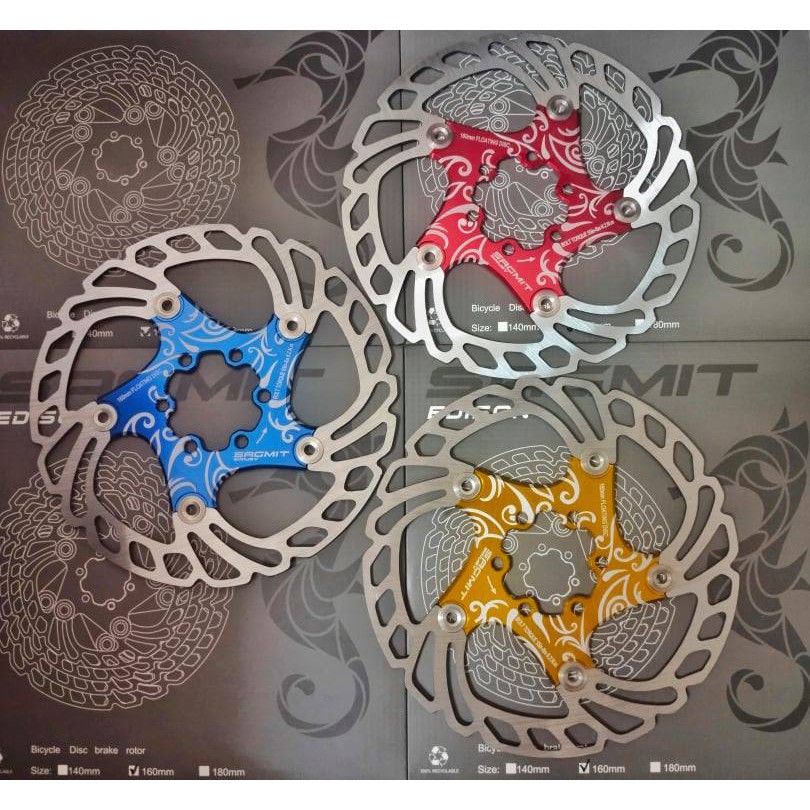 1pc BICYCLE DISC ROTOR SAGMIT 160mm/180mm FLOATING DISC WITH BOLTS ...