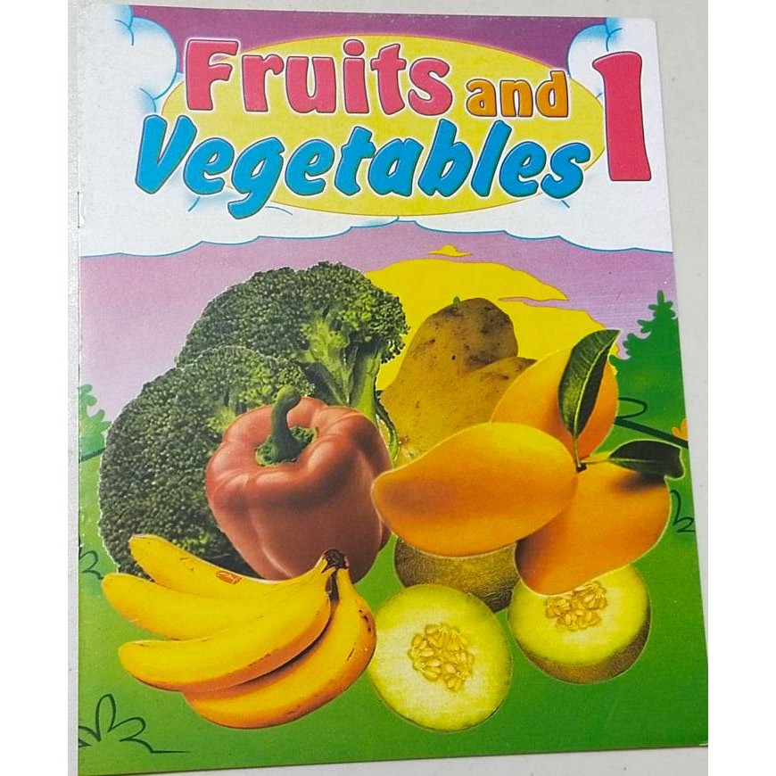 FRUITS & VEGETABLES 1 Coloring Book 12 pages | Shopee Philippines
