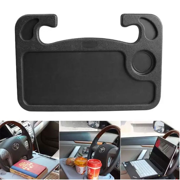 Car Laptop Stand Notebook Desk Steering Wheel Tray Car Drink Holder Car ...