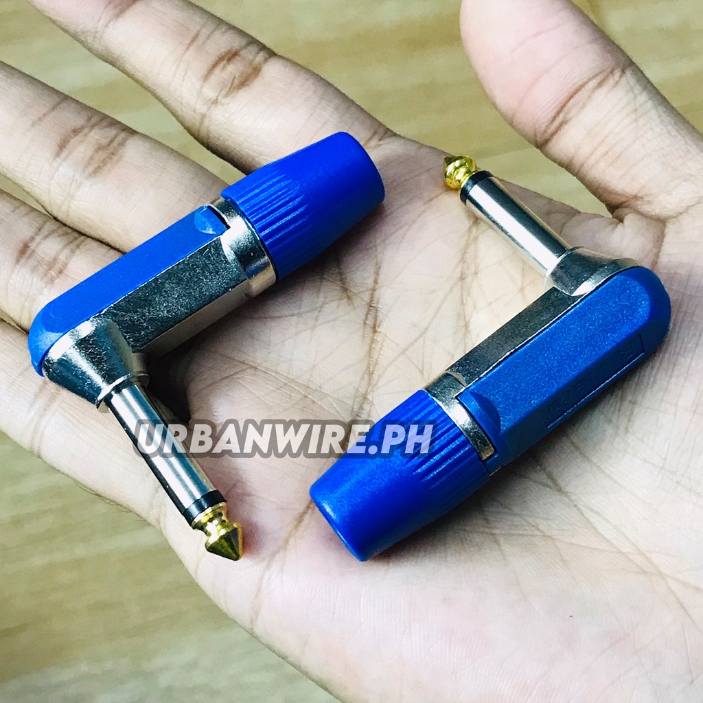 6.35mm Jack Right Angle Male Mono Guitar Jack Plug Connector L Shape ...