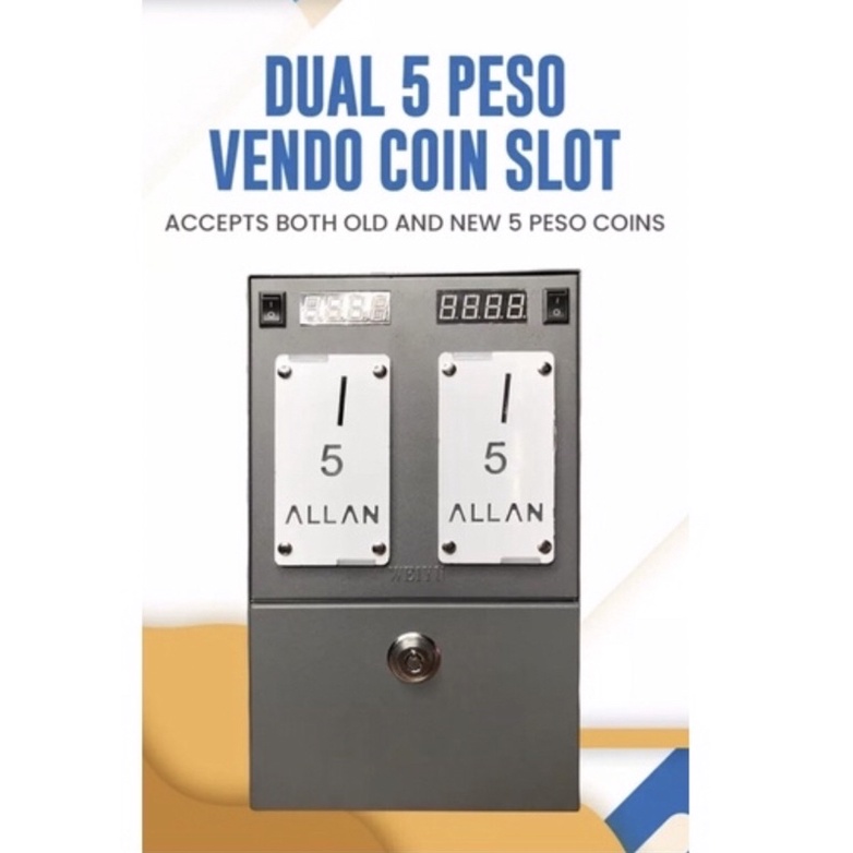 carwah Dual Coin Slot |Dual Coin Machine Allan Coin Slot 5 Peso aMachin ...