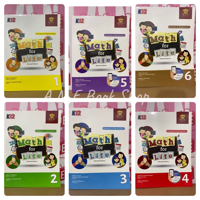 AUTHENTIC Grade 1 to 6 Kto12 Math for Life Revised Ed Worktext in Math ...