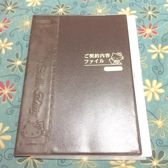 Hello Kitty Mickey A4 Document Binder Paper Organizer Brown | Shopee ...
