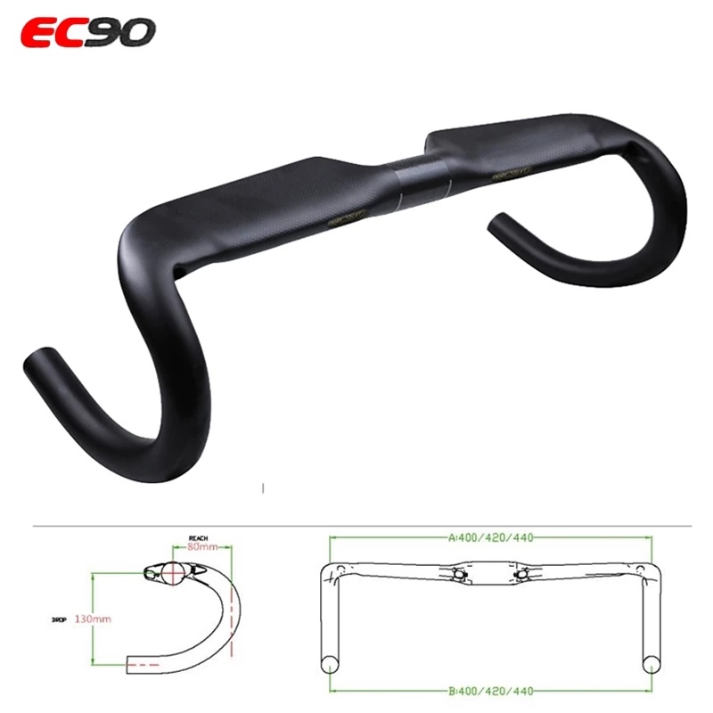 EC90 Carbon Handlebar Road Bike Drop Bar Bicycle Handlebar Road Bike ...