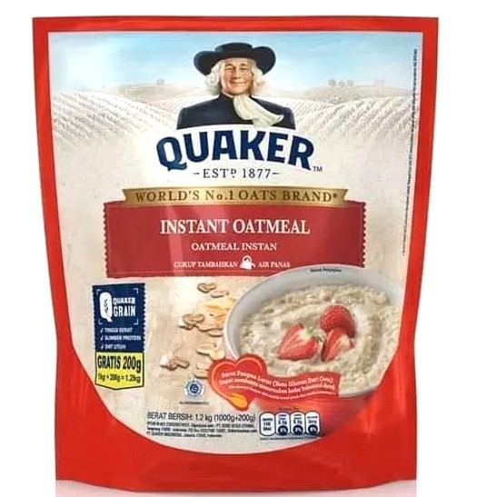 QUAKER Instant Oatmeal 1kg - Instant Cereal Oatmeal | Shopee Philippines