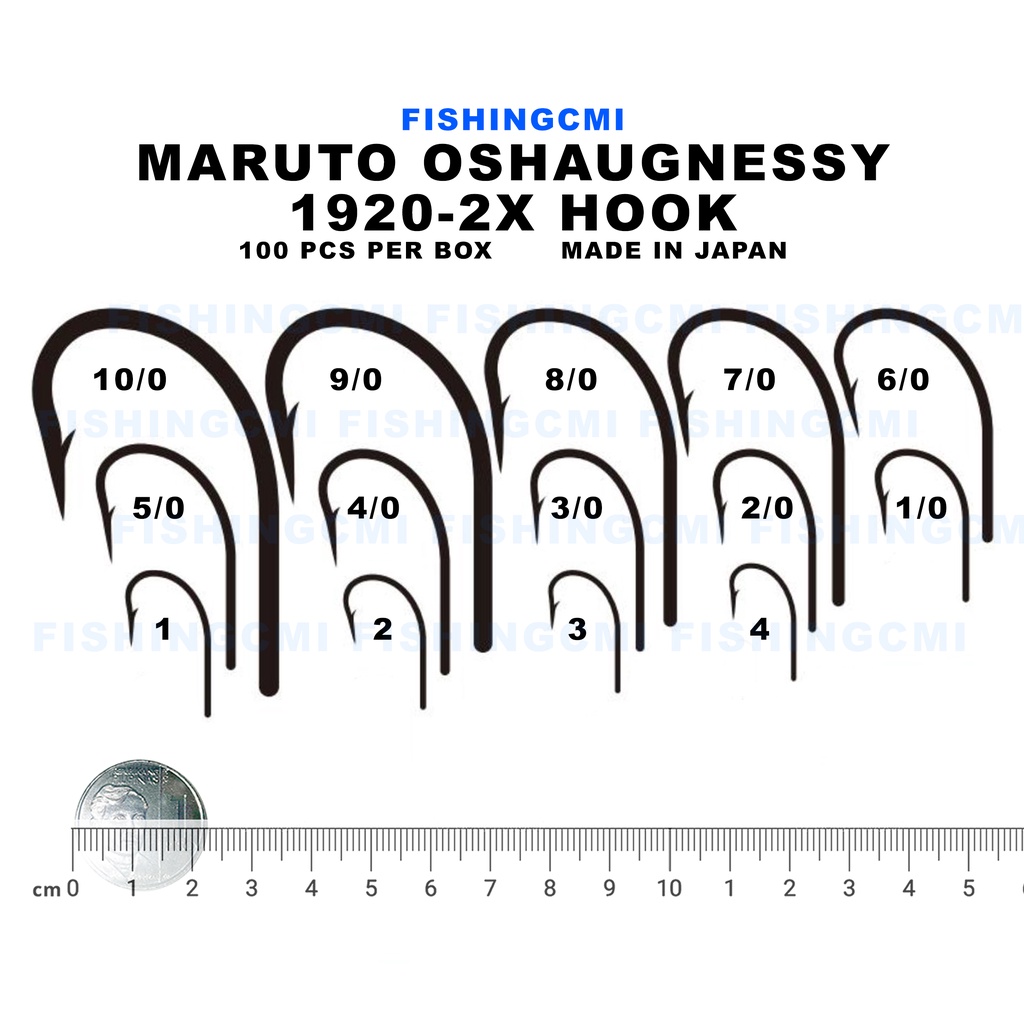 MARUTO O'SHAUGHNESSY STAINLESS STEEL HOOK FISHINGCMI | Shopee Philippines