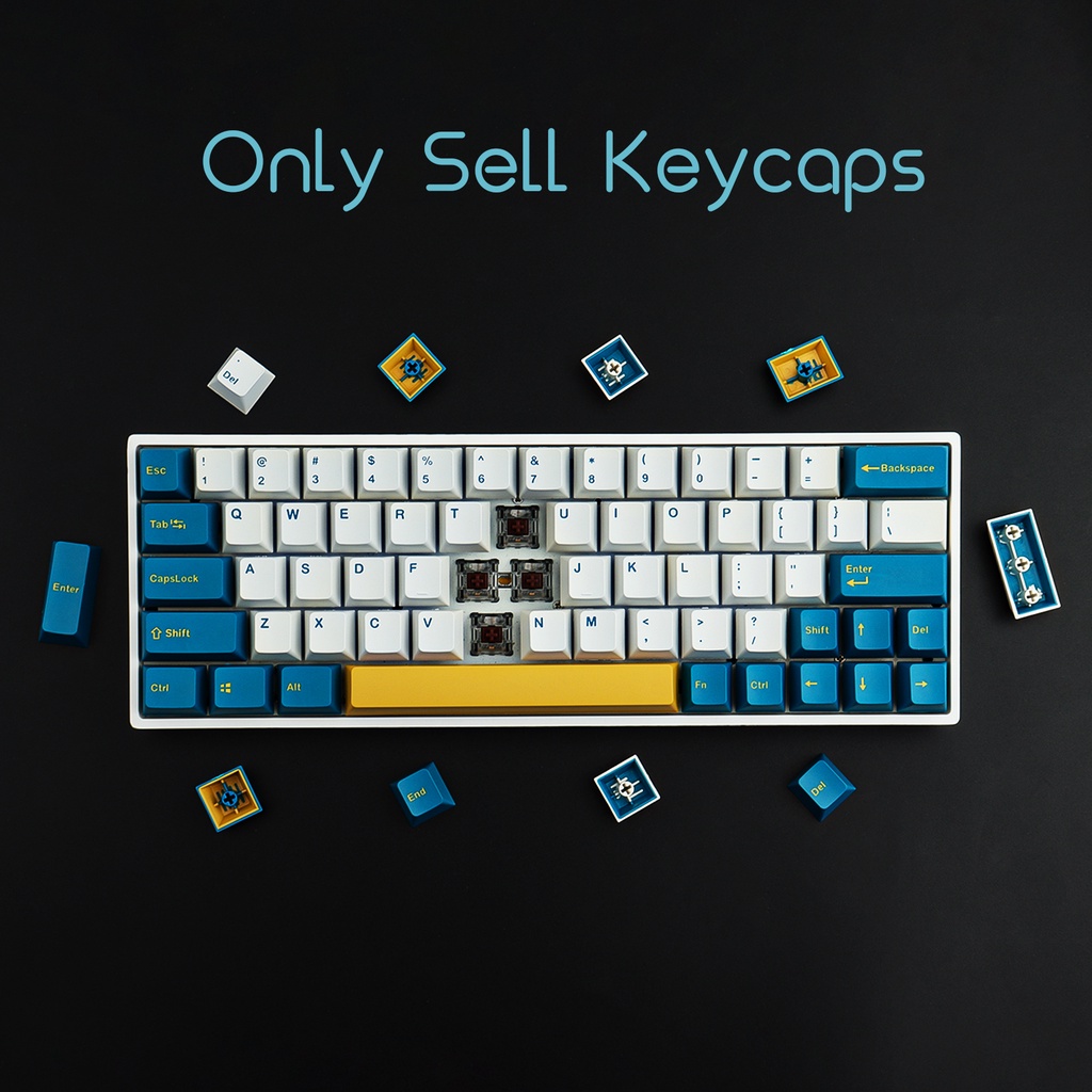 Merlin keycaps, 126 keycaps PBT keycaps OEM profile Doubleshot Nautilus ...