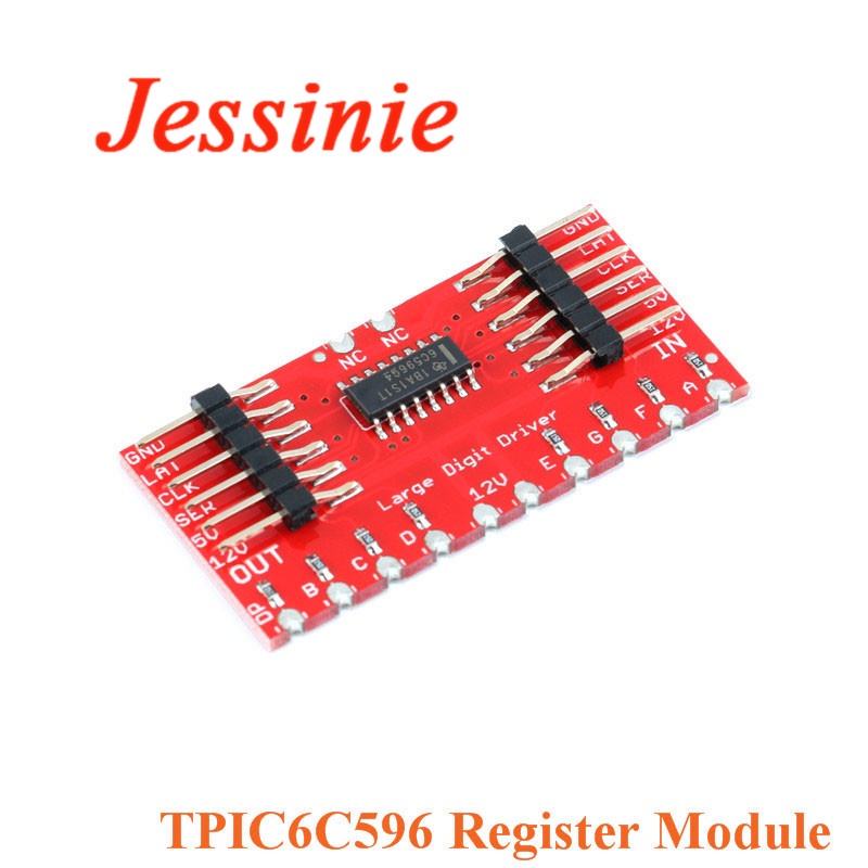 TPIC6C596 8-Bit Shift Register 7-Segment Digital Tube Driver Displays ... TPIC6C596 8-Bit Shift Register 7-Segment Digital Tube Driver Displays ...