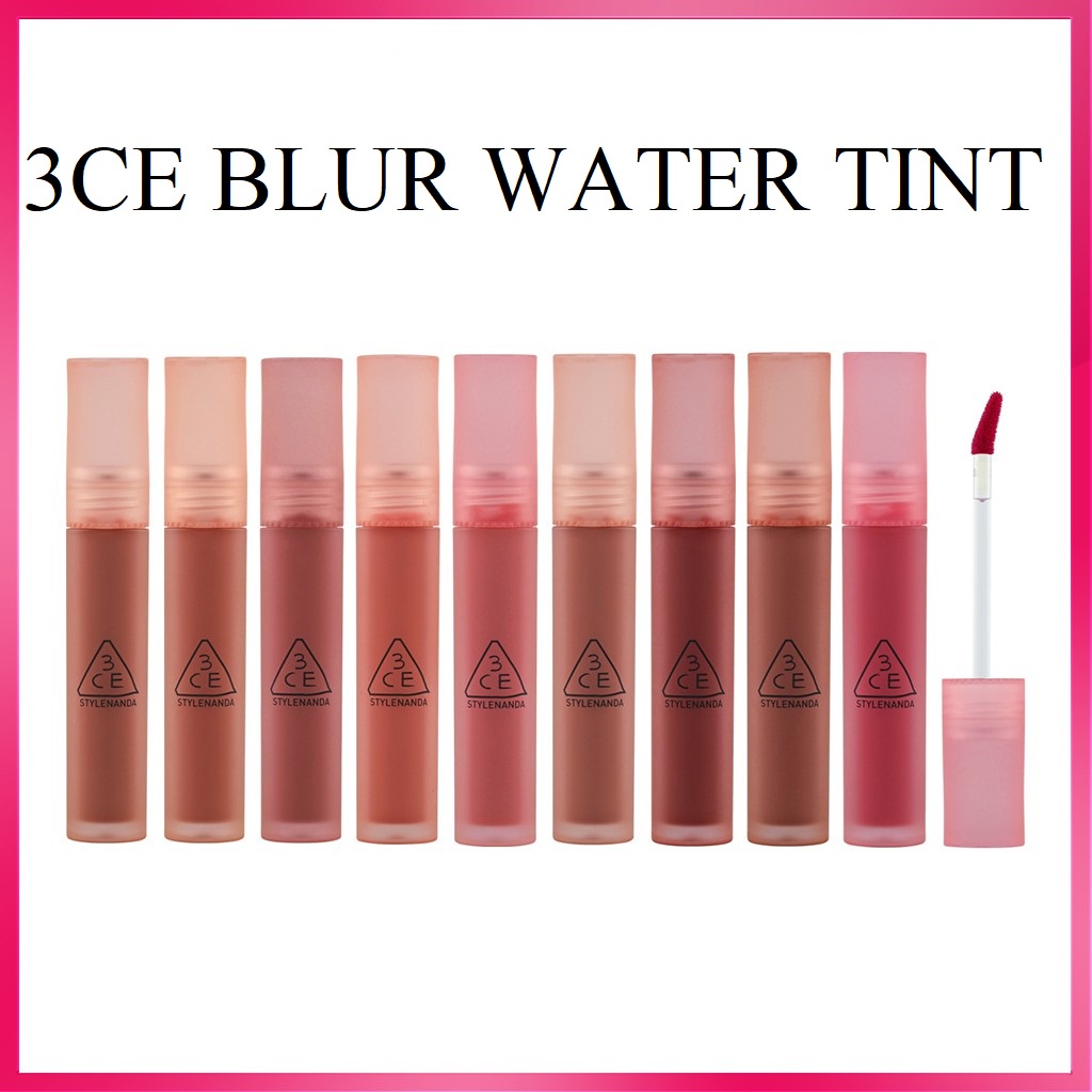 3ce Blur water tint Matte Lipstick (Full Color Code) | Shopee Philippines