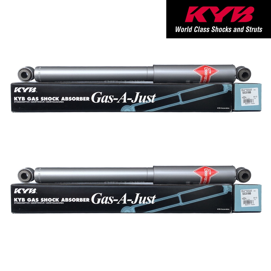 KYB KAYABA Gas-A-Just Shock Absorber Rear for Mazda B2200 Pick Up 4x2 1988 - 1998 (KG4173 ...