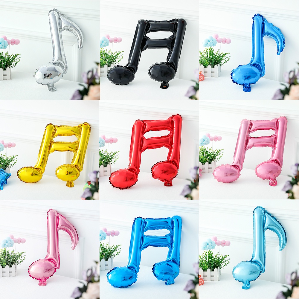 Musical Notes Balloons Quaver Shaped Balloons Birthday Party ...