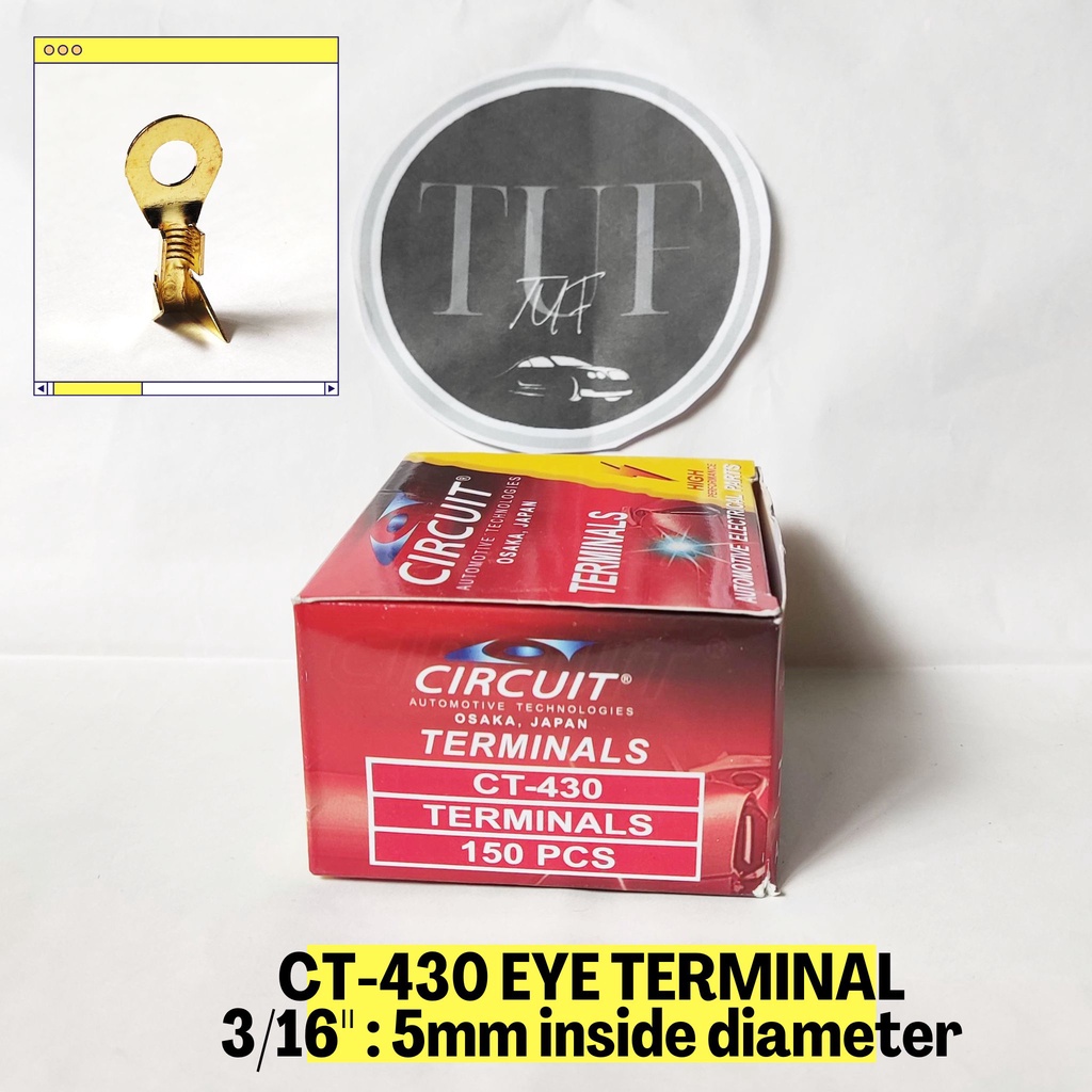 CIRCUIT EYE TERMINAL CT-430 3/16 5mm (BOX OF 150'S) | Shopee Philippines