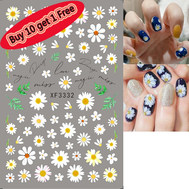Spring Nail Art Sticker Decoration Manicure Design Flower Nail Sticker ...