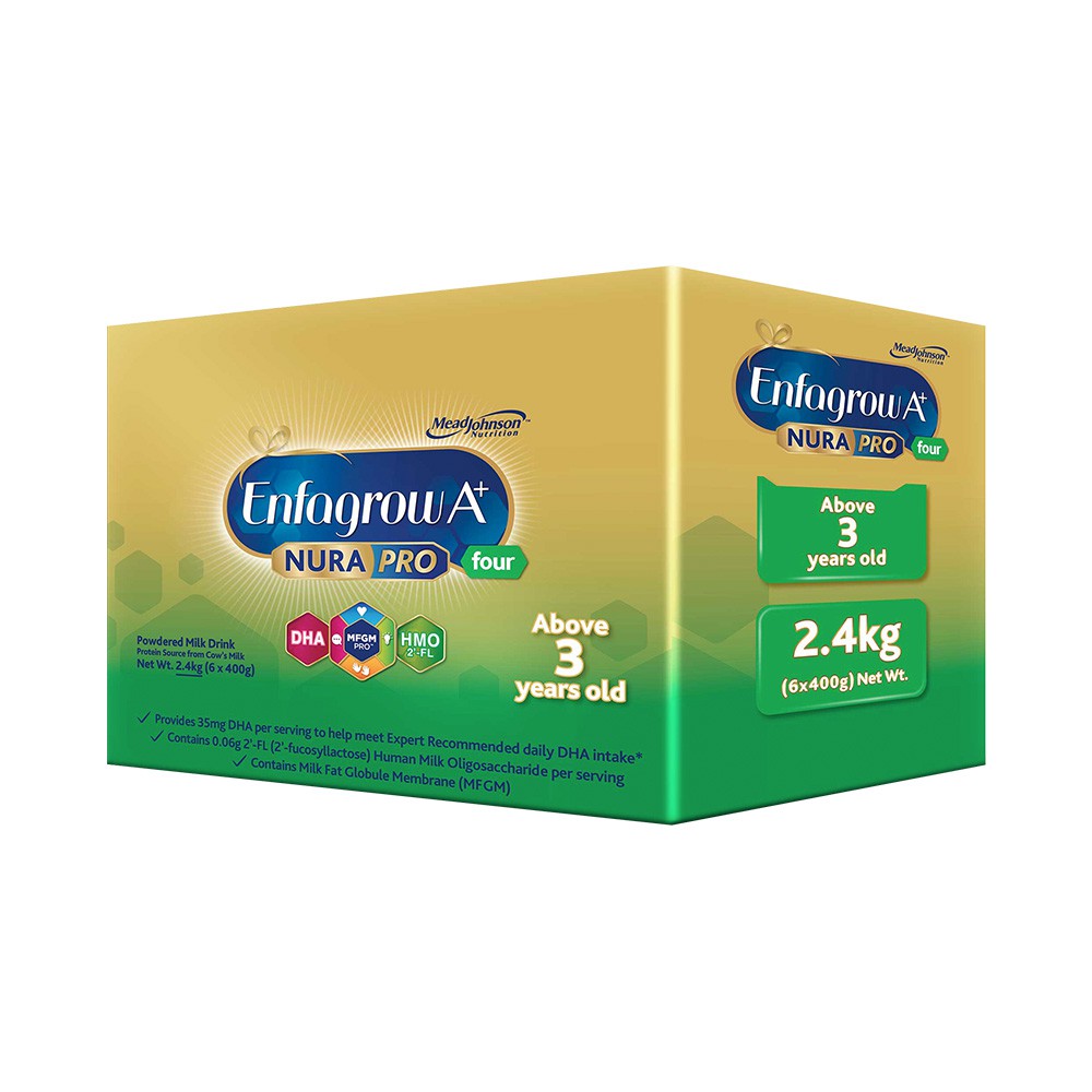 GWP Enfagrow A+ Four NuraPro Powdered Milk Drink for 3+ Years Old 2.4kg ...