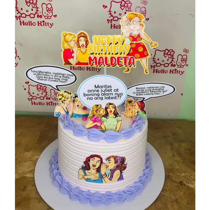 Marites Theme Cake Topper | Shopee Philippines