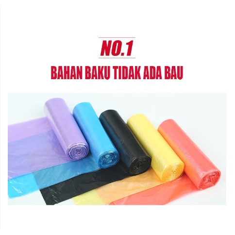 Miss.jojo Rolled Plastic Garbage Bags 45x50 1 Roll contains 20 pcs ...