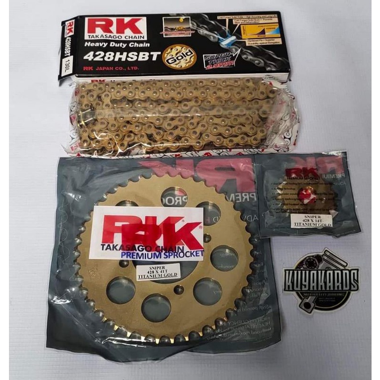RK CHAIN SET STEEL SMX 135/SNIPER CLASSIC 135/X1/CRYPTON/X1R | Shopee ...