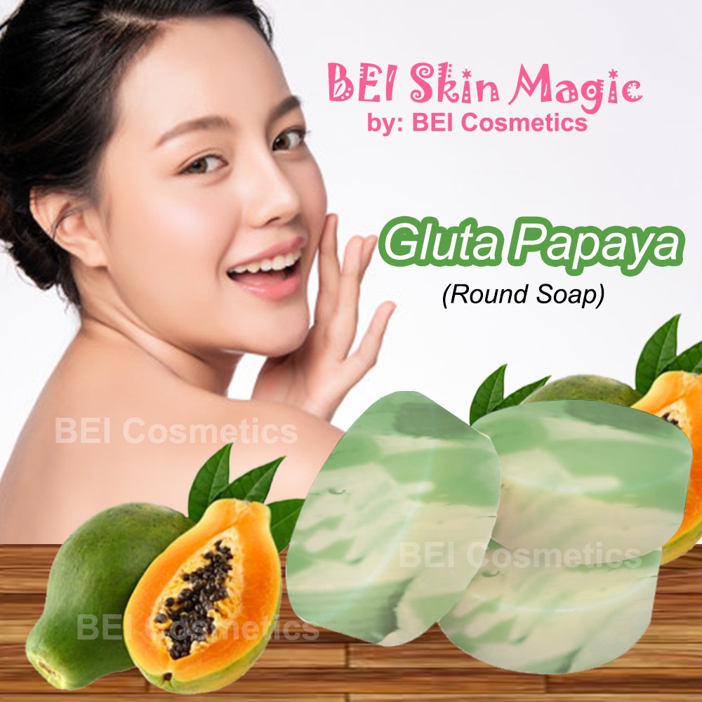 [ORIGINAL] 20pcs Gluta Papaya Soap with Vitamin E by BEI Skin Magic ...