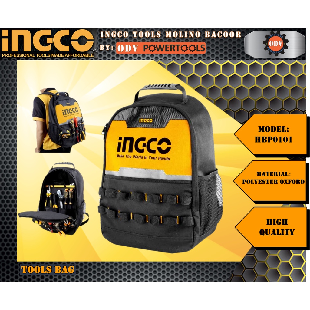 Ingco HBP0101 Tools Bag Pack with 1pc Handle Bag Inside ~ ODV ...