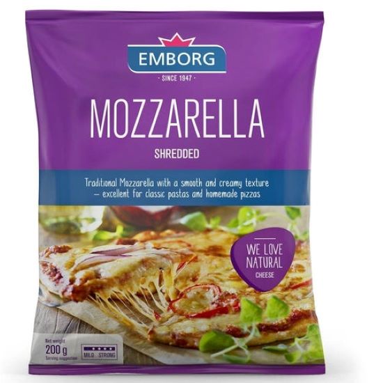 Emborg Mozzarella Shredded 200g | Shopee Philippines