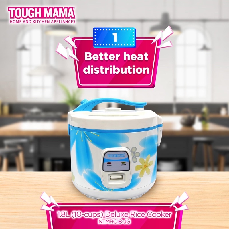 Tough Mama NTMRC18-JG 1.8L Jar Rice Cooker with Steamer (BLUE) | Shopee ...