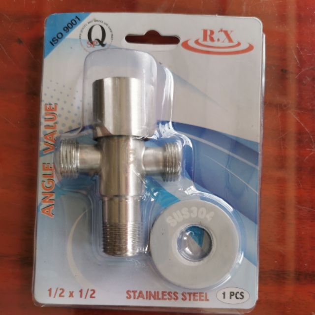Stop Valve Valve 2 Way Way Stainless Steel Bracket RX RX Size Size 1/2 ...