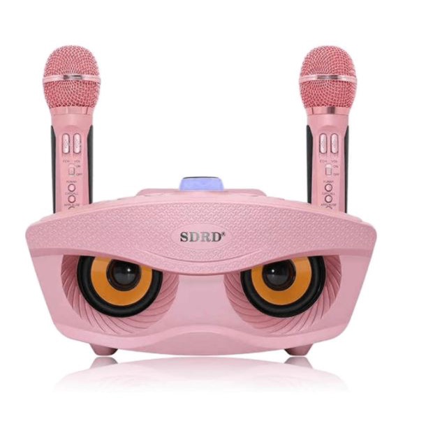 SDRD 306 /SDRD 306 plus/K08 Wireless Bluetooth Dual Microphone Karaoke Portable Stereo Speaker ...