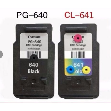Canon Printer PG640 black Ink Cartridge CL641 color Ink Cartridge ...