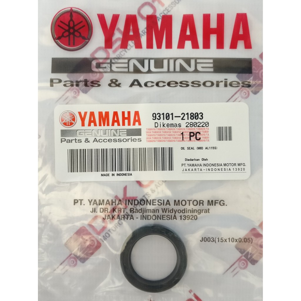 1pc Pulley Oil Seal (Primary Sliding Sheave) for Mio Sporty (Genuine ...