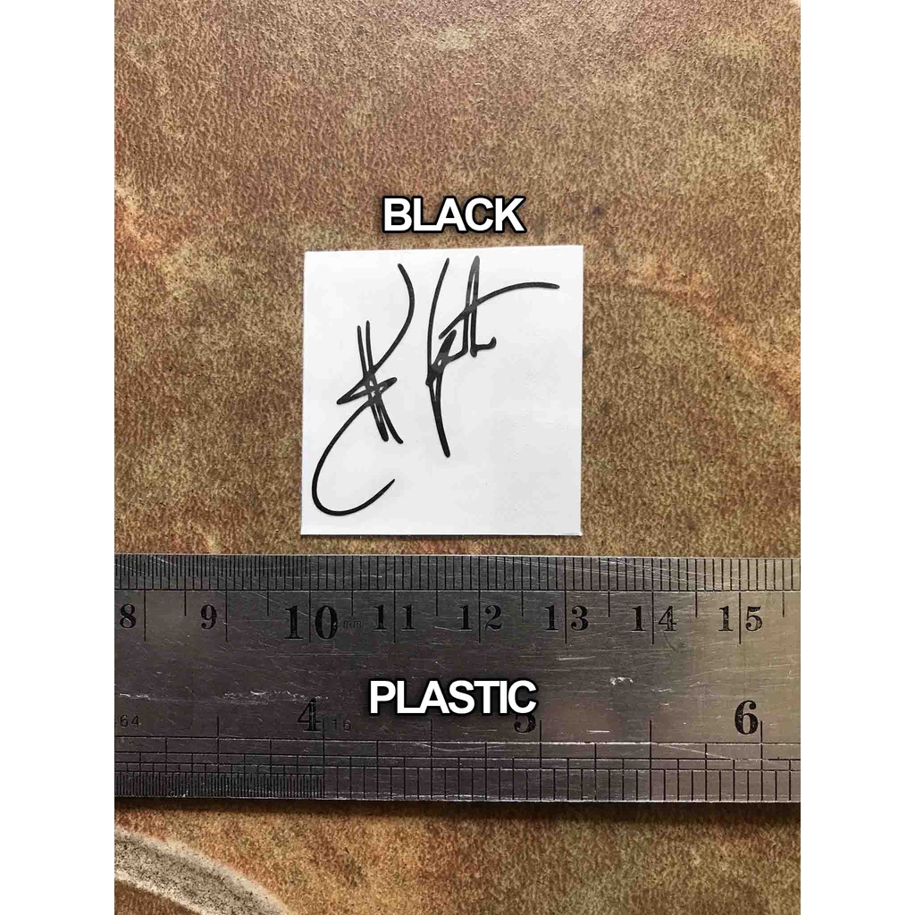 Synyster Gates Signed Sticker Signature Autograph Logo Headstock ...