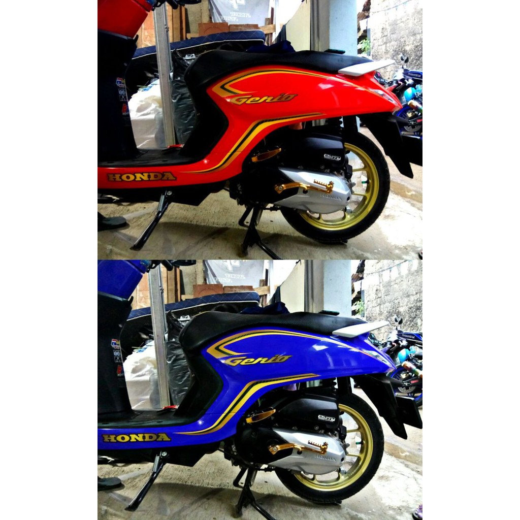 Genio LIST CAFE RACER Transparent STRIPING | Shopee Philippines