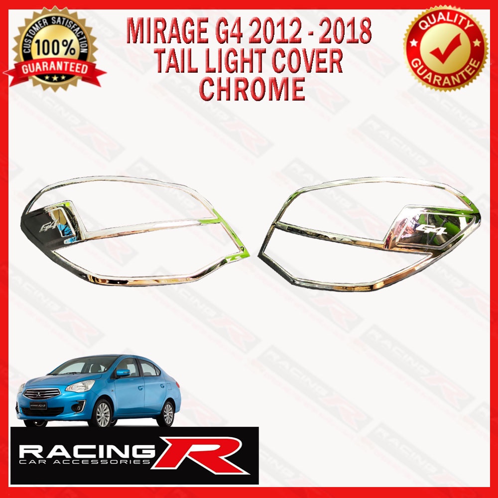 Mitsubishi Mirage G4 Sedan 2012 to 2018 Tail Light Garnish Cover Chrome ...