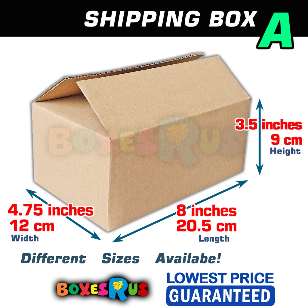 Gift Box Small Shipping Corrugated Box A- C sold per piece by Boxes R US | Shopee Philippines