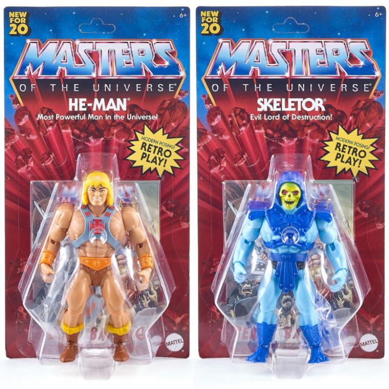 Masters of the Universe Origins He-man and Skeletor Bundle (card not ...