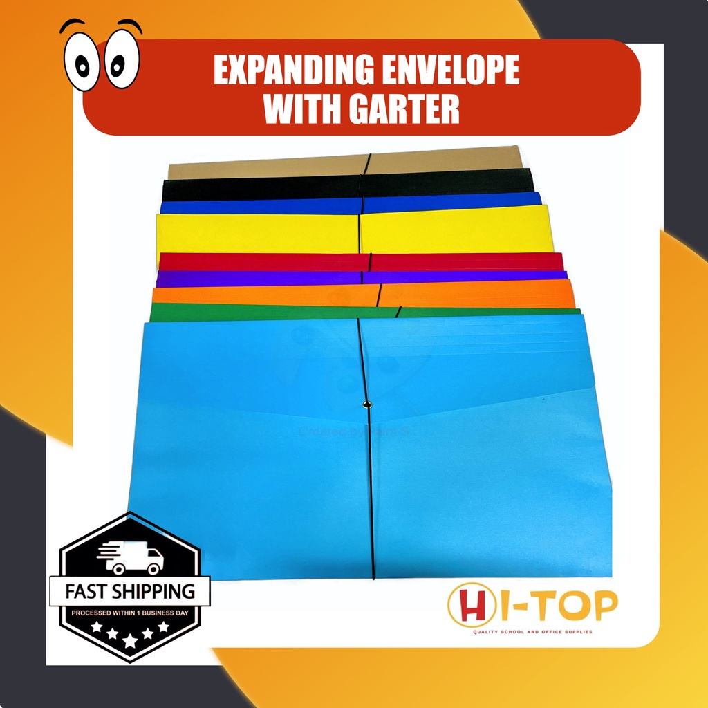 Expandable Envelope Long With Garter & Metal Tab, Sold per 10 pcs ...